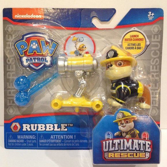 Toys | Paw Patrol Ultimate Rescue Rubble Action Figure Launch With ...